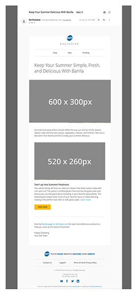 Email Exclusive Submission Form | Dot Marketing