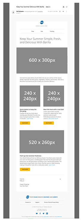 Email Exclusive Submission Form | Dot Marketing